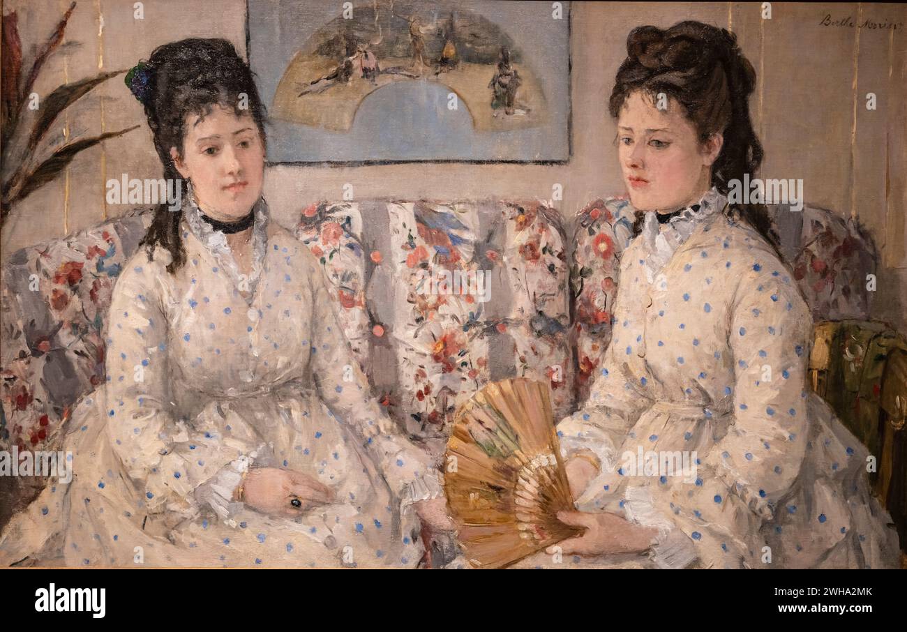 Berthe Morisot, The Sisters, 1869, oil on canvas, National Gallery of ...