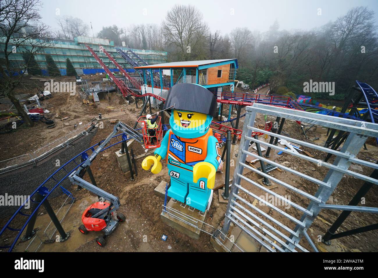 Lead Creative Hannah 'Phiz' Phizacklea tends to the world's tallest ...