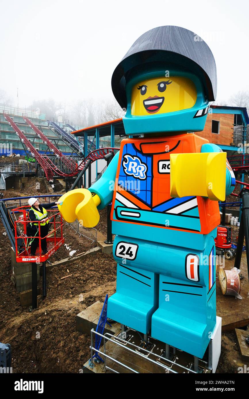 Lead Creative Hannah 'Phiz' Phizacklea tends to the world's tallest ...