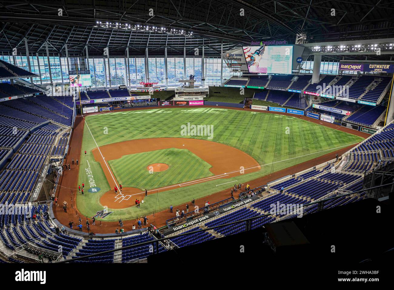 LoanDepot Park or Marlins Park baseball stadium in Little Havana 2024 ...