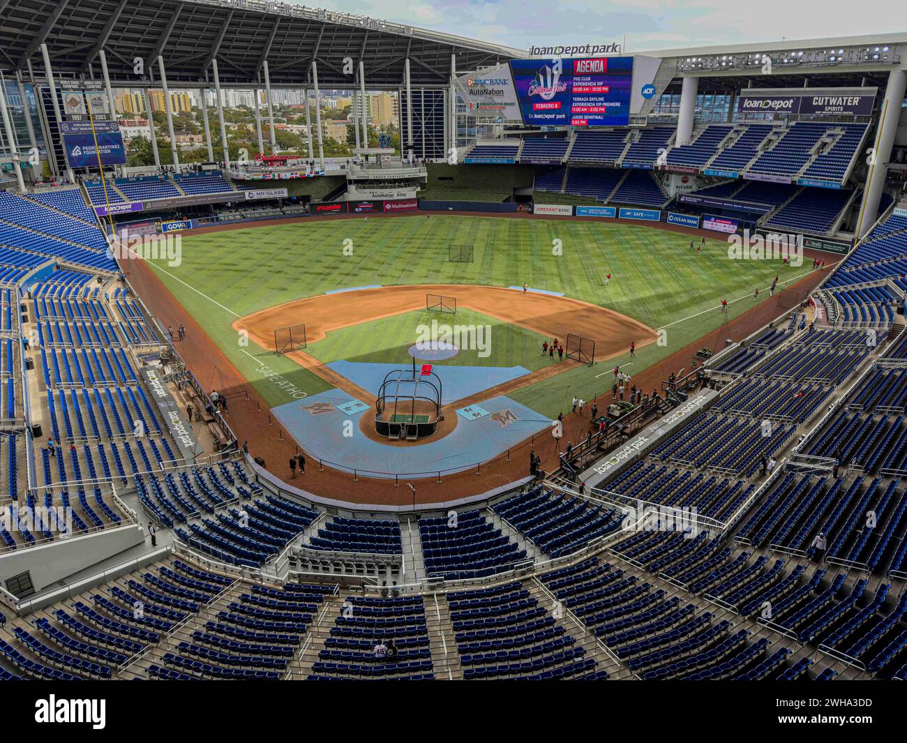 LoanDepot Park or Marlins Park baseball stadium in Little Havana 2024 ...