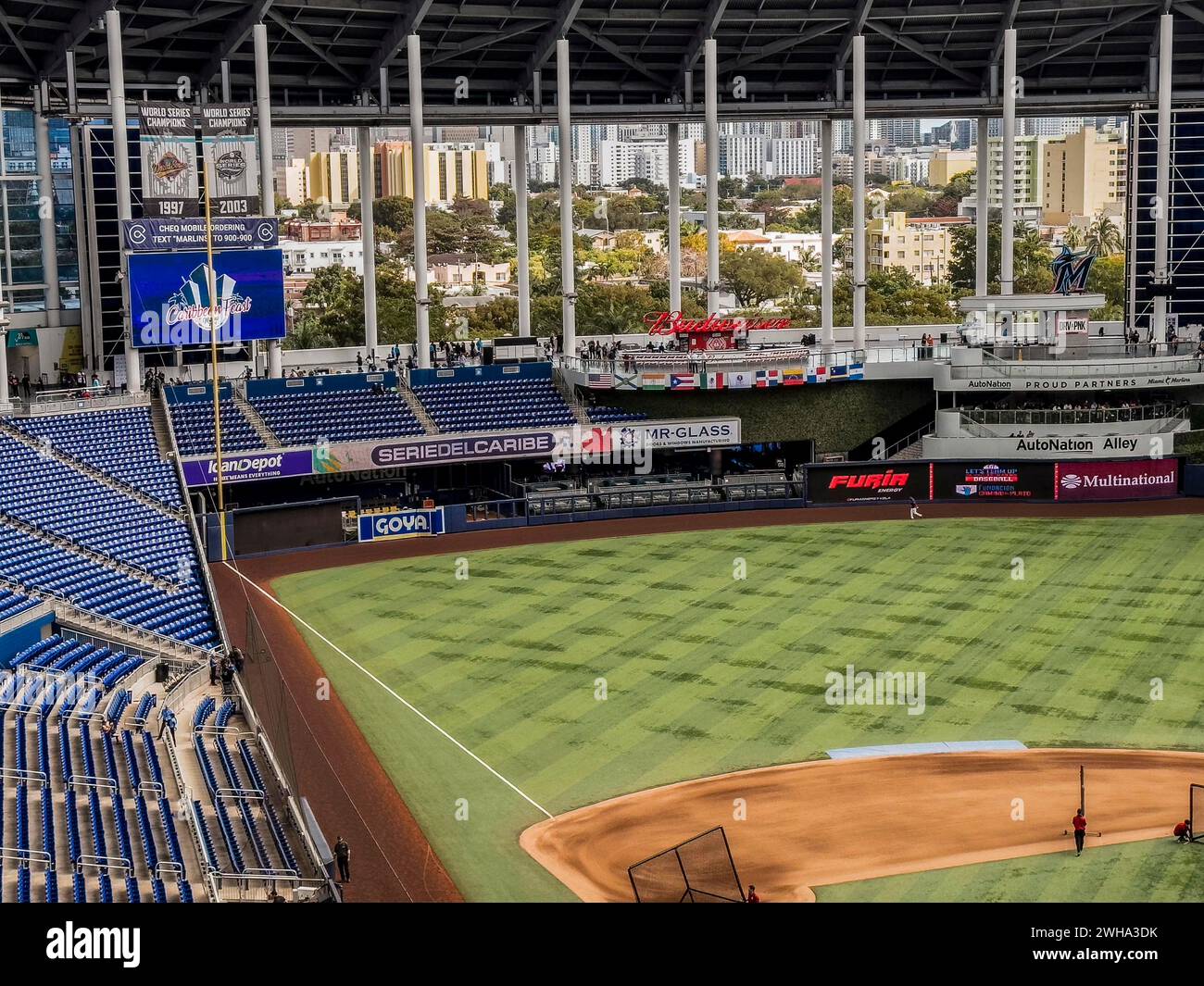LoanDepot Park or Marlins Park baseball stadium in Little Havana 2024 ...