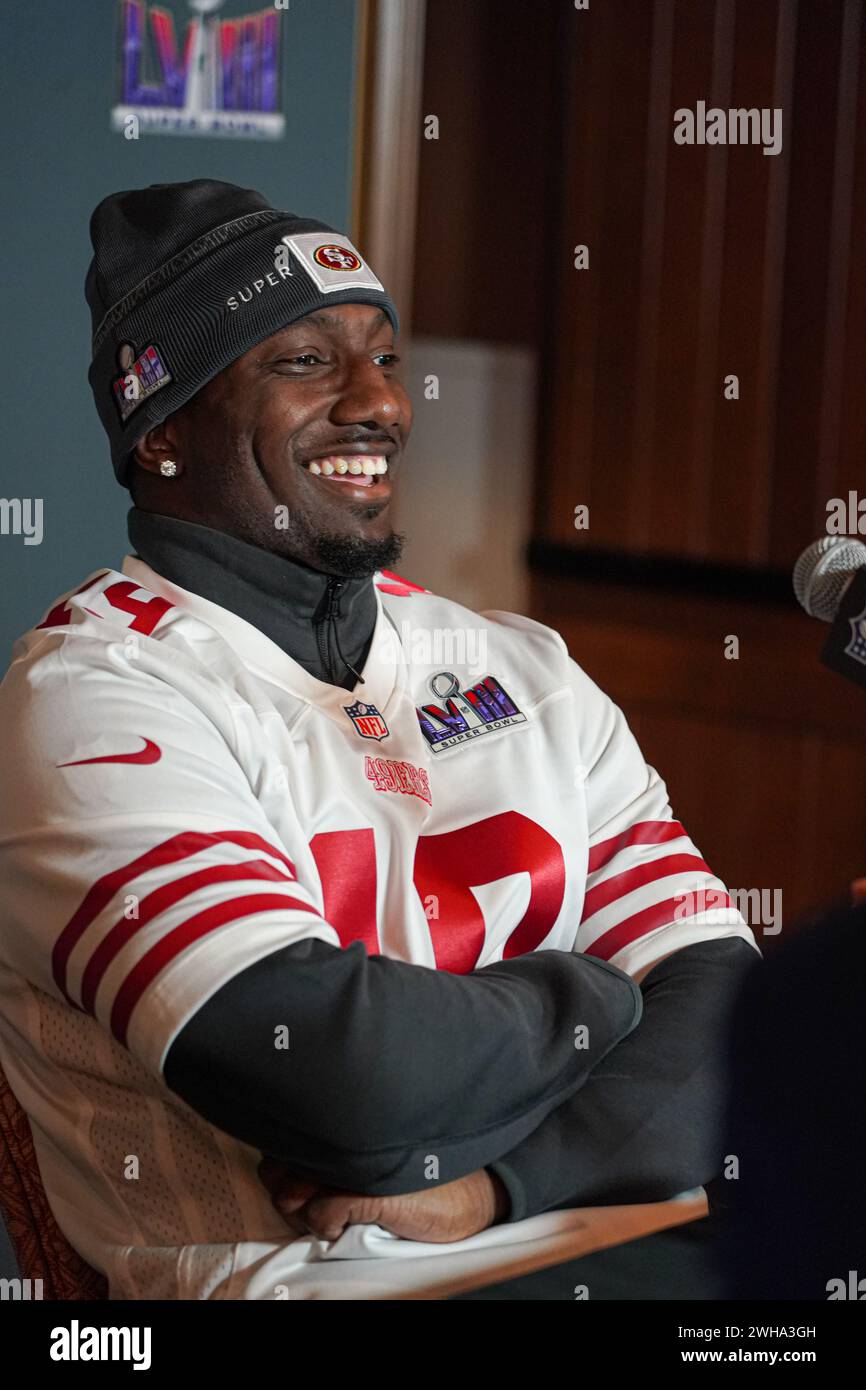 Henderson, Nevada, USA, February 8, 2024, 49ers Wide Receiver Deebo ...