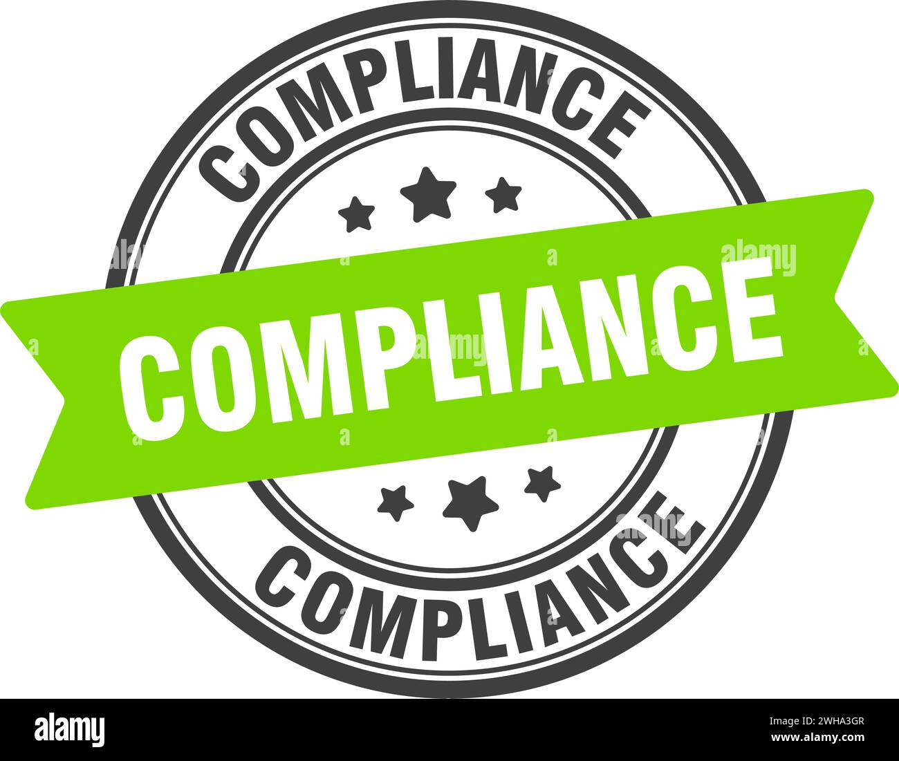 compliance stamp. compliance round sign. label on transparent ...