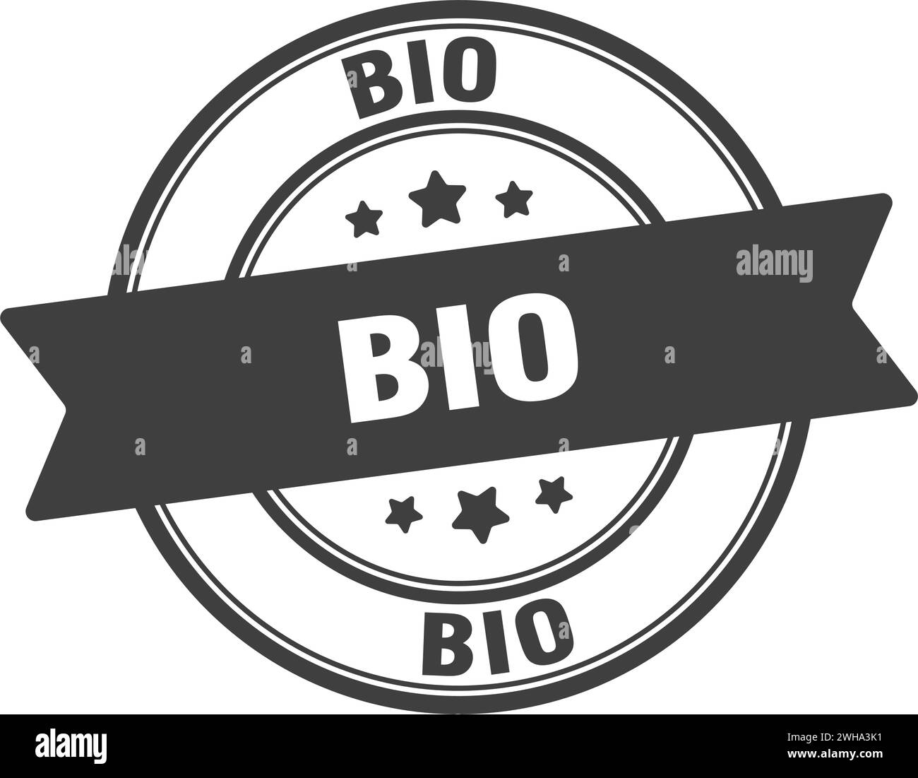 bio stamp. bio round sign. label on transparent background Stock Vector ...