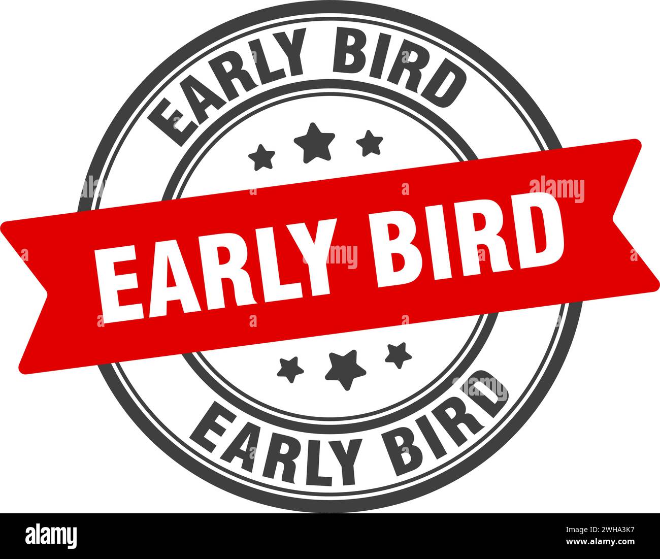 early bird stamp. early bird round sign. label on transparent ...