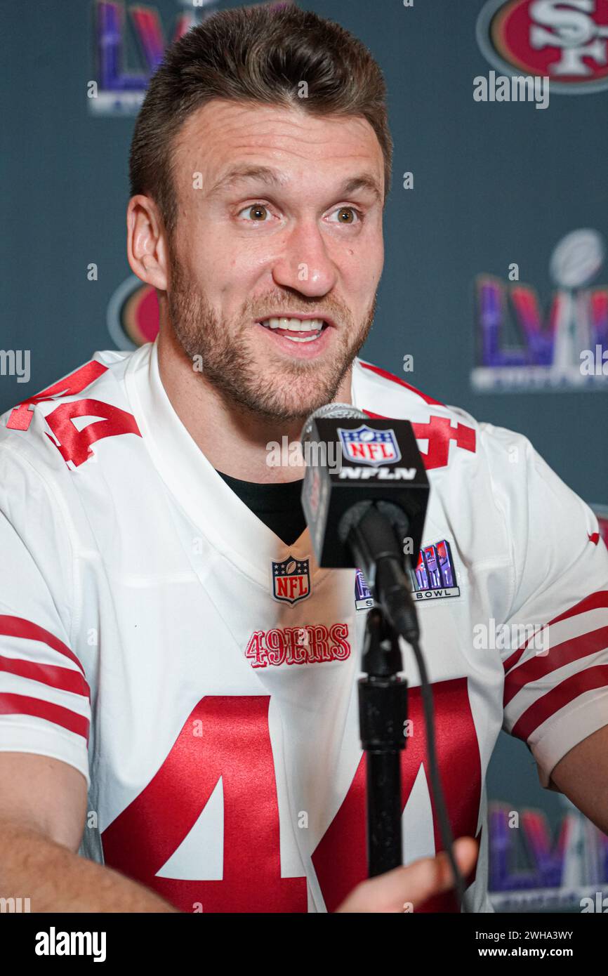 Henderson, Nevada, USA, February 8, 2024, 49ers running back Kyle ...