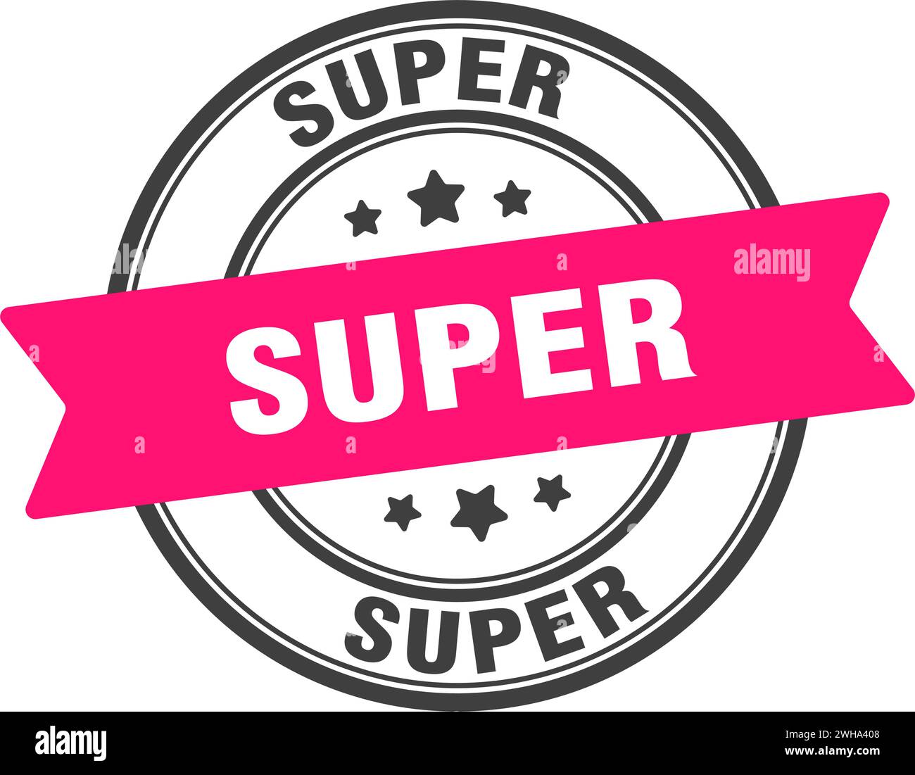 super stamp. super round sign. label on transparent background Stock ...