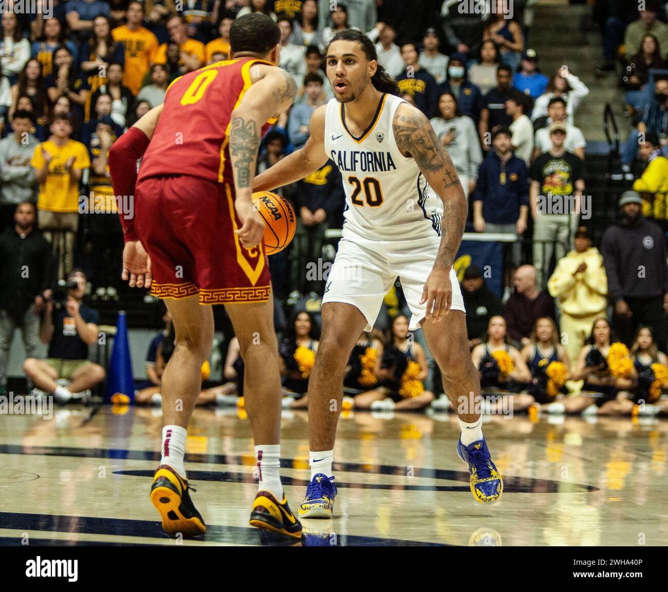 Haas Pavilion. 07th Feb, 2024. CA U.S.A. California guard Jaylon Tyson ...