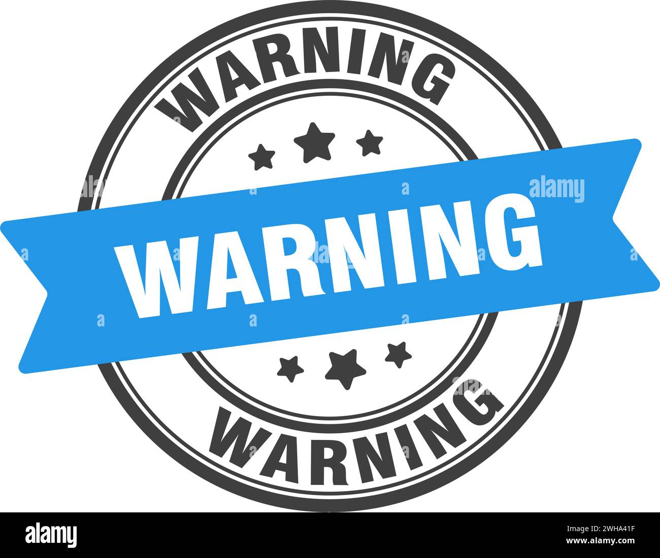 warning stamp. warning round sign. label on transparent background ...