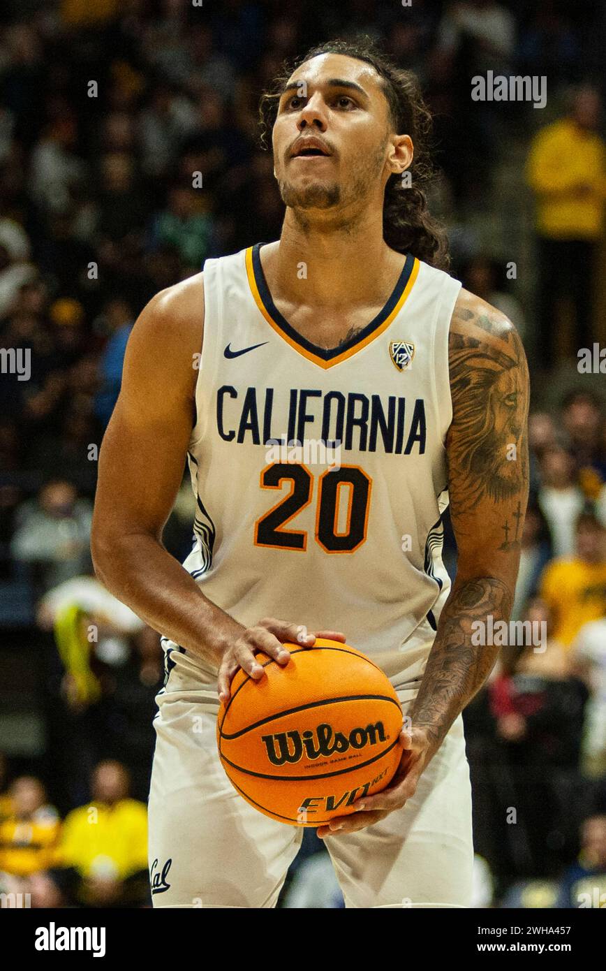 Haas Pavilion. 07th Feb, 2024. CA U.S.A. California guard Jaylon Tyson ...