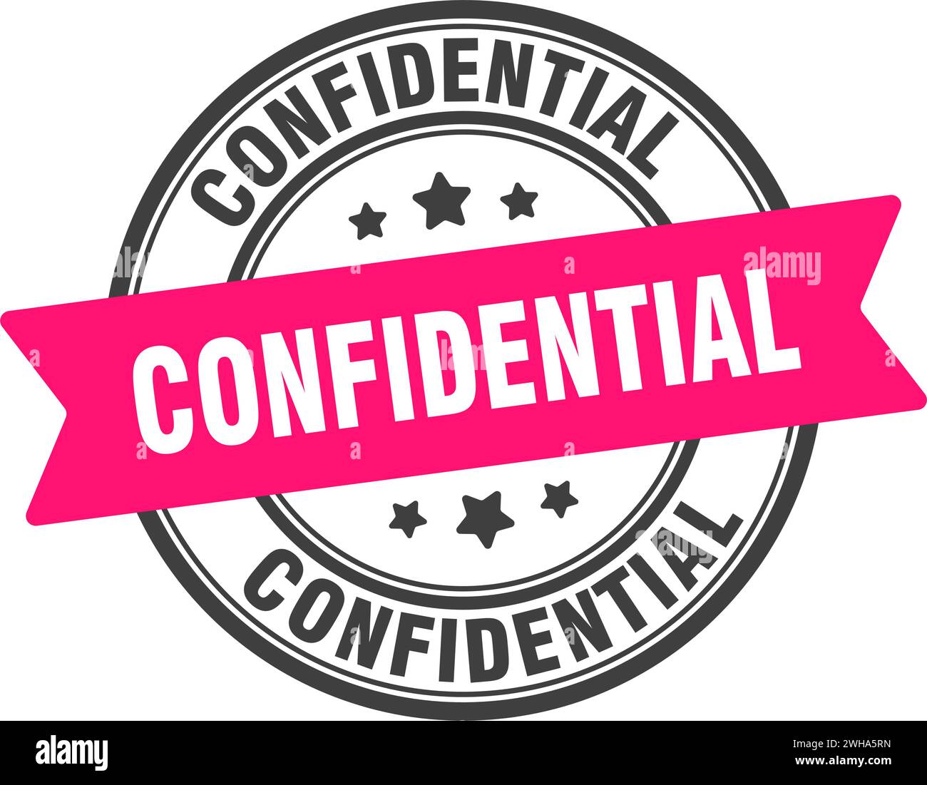 confidential stamp. confidential round sign. label on transparent ...