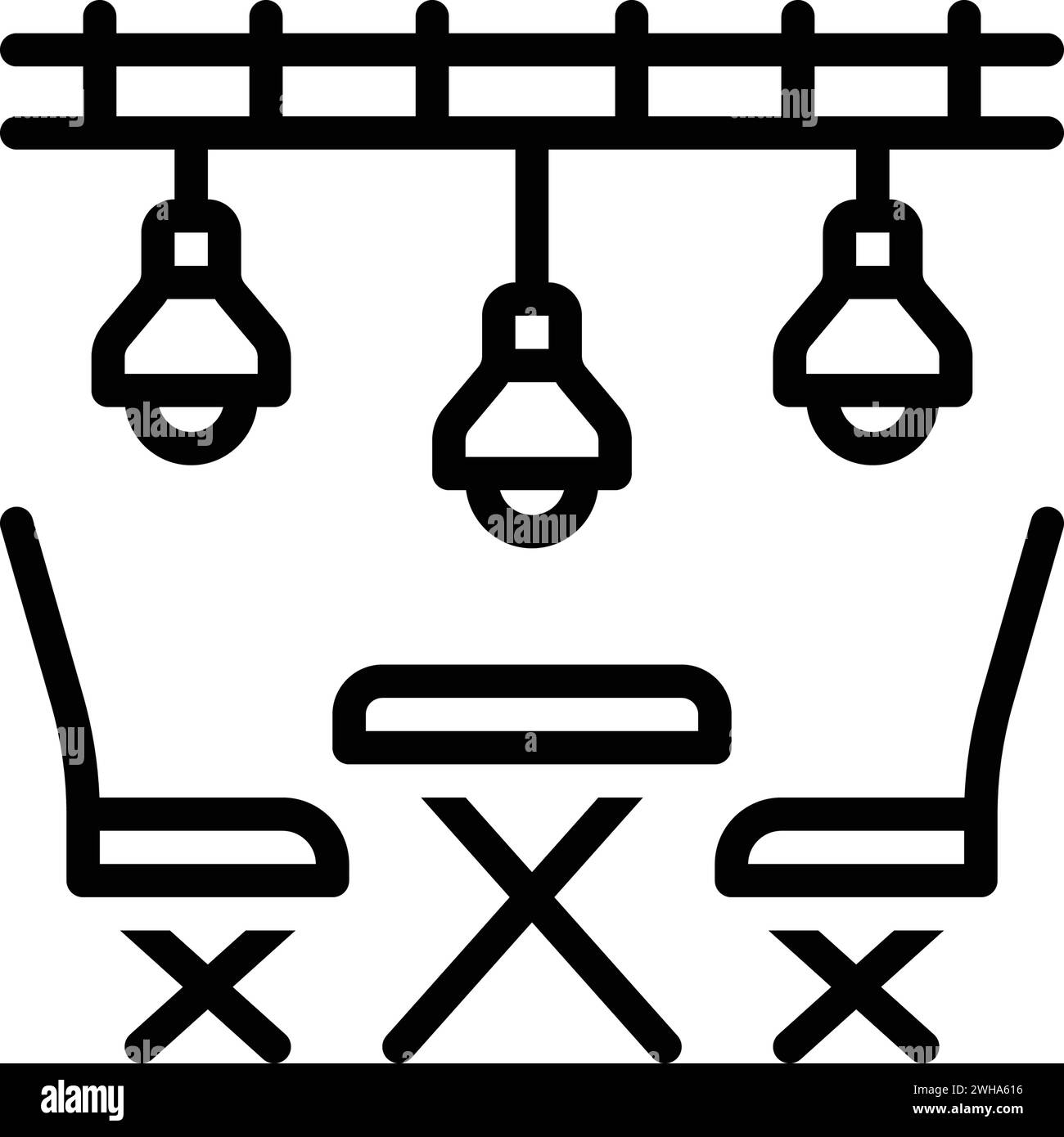 Dining terrace Stock Vector Images - Alamy