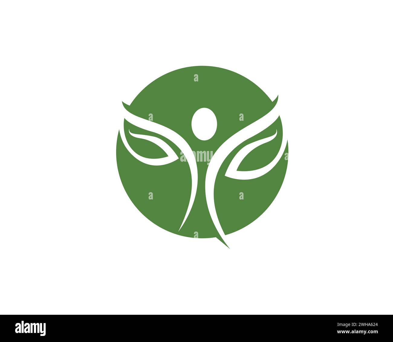 Human character logo sign Health care logo sign Stock Vector Image ...