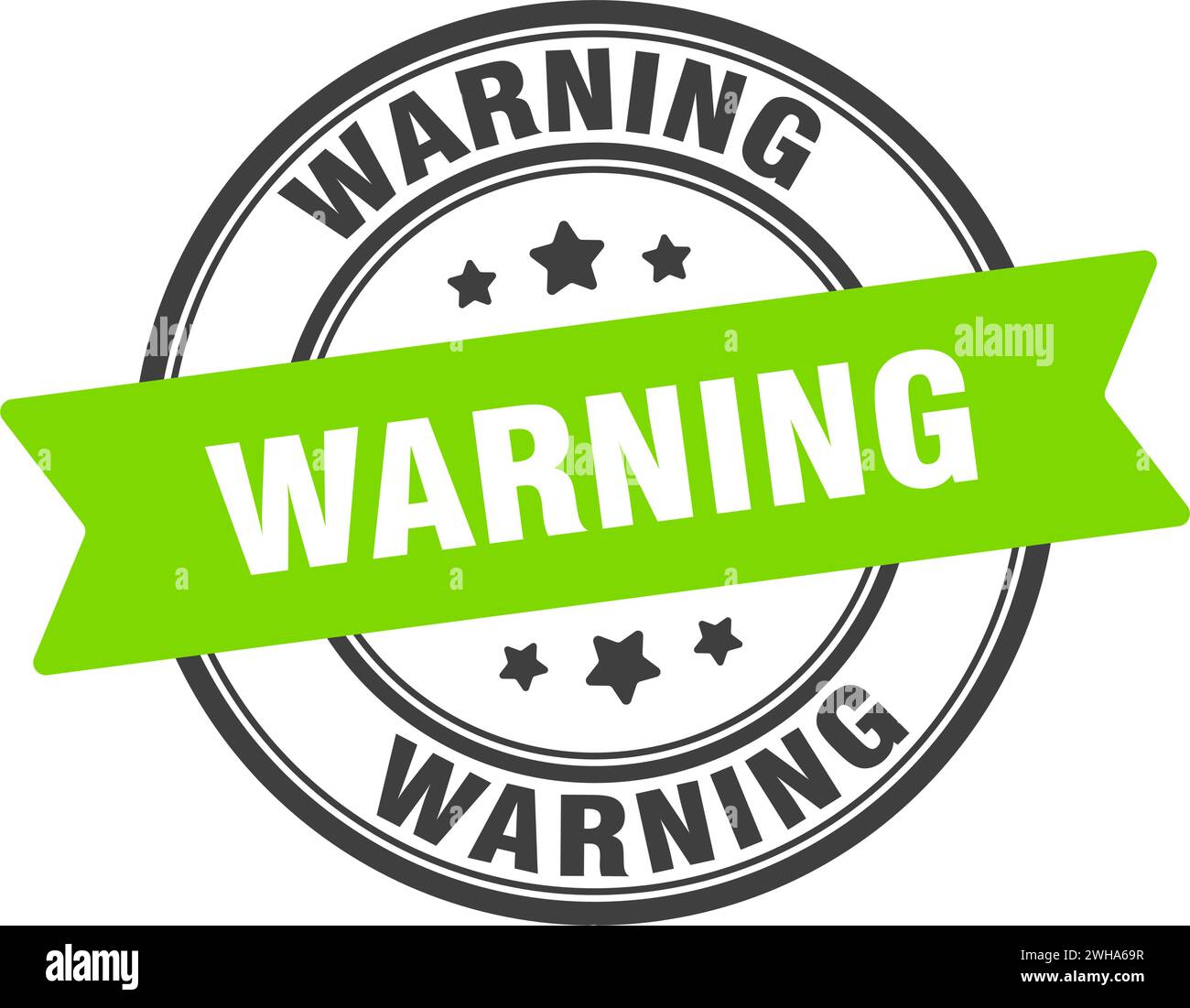 warning stamp. warning round sign. label on transparent background ...