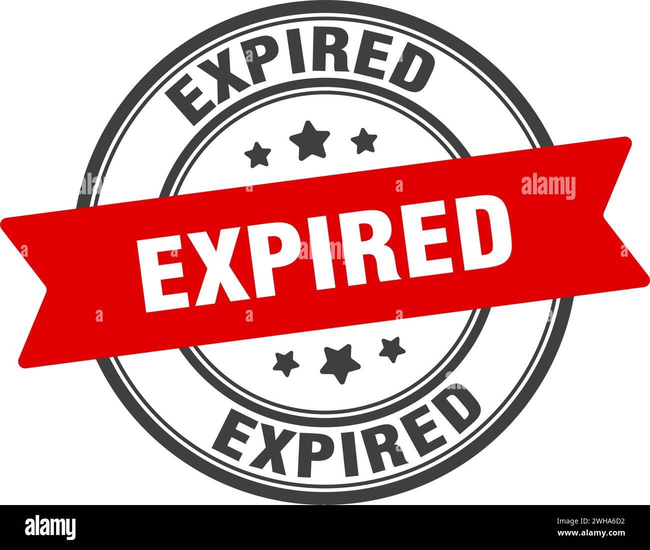 expired stamp. expired round sign. label on transparent background ...