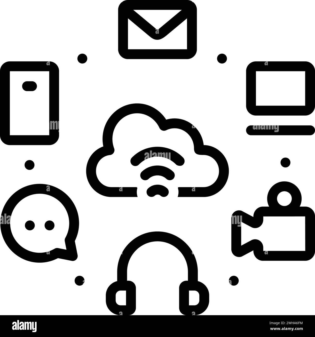 Video communications logo Cut Out Stock Images & Pictures - Alamy