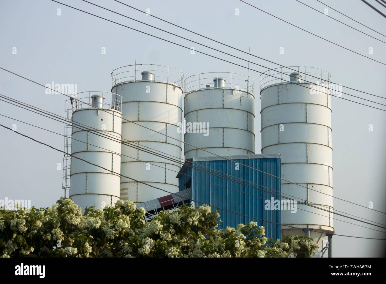 Photos of tall buildings and majestic toll road construction Stock ...
