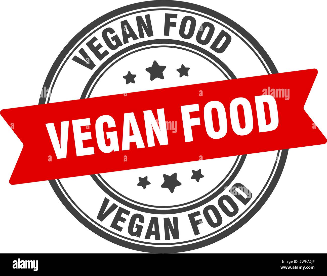 vegan food stamp. vegan food round sign. label on transparent ...