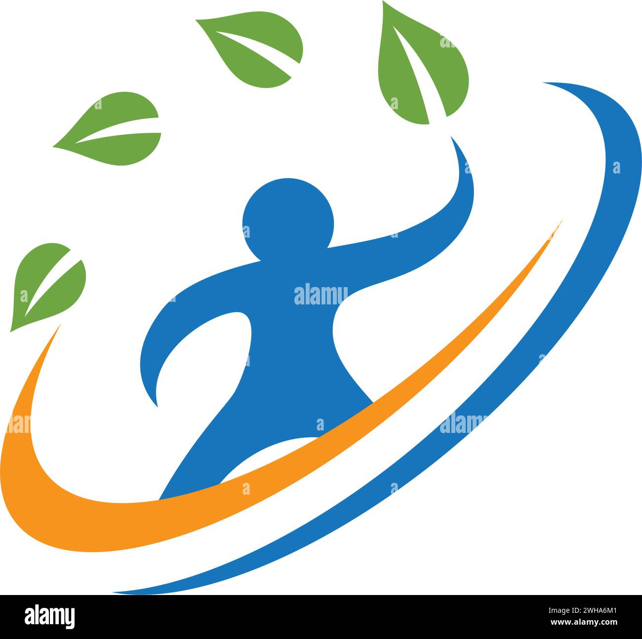 Human character logo sign Health care logo sign Stock Vector Image ...