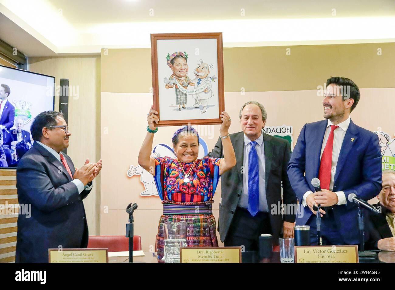 Rigoberta Menchu Tum, Former Nobel Peace Prize Visit Mexico February 7 ...