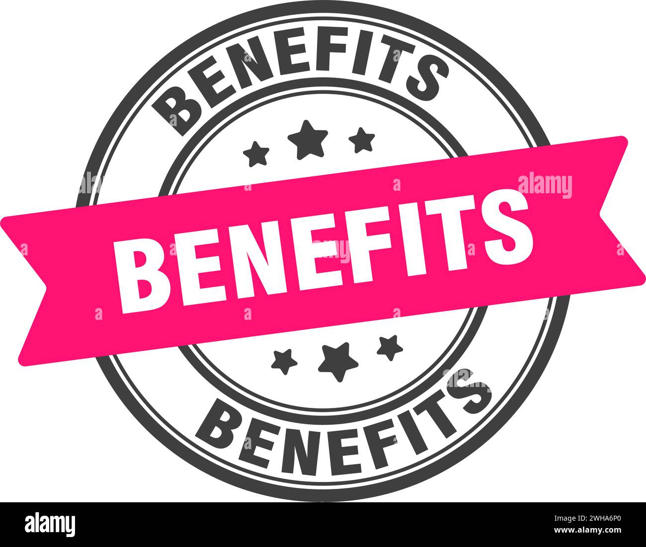 benefits stamp. benefits round sign. label on transparent background ...