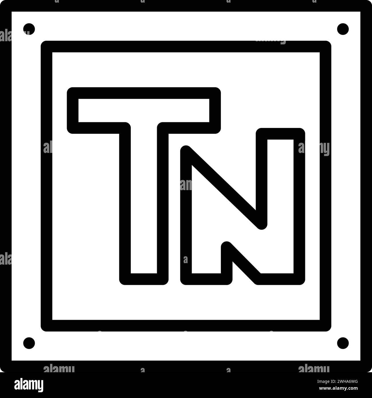 Icon for tn,initial Stock Vector Image & Art - Alamy