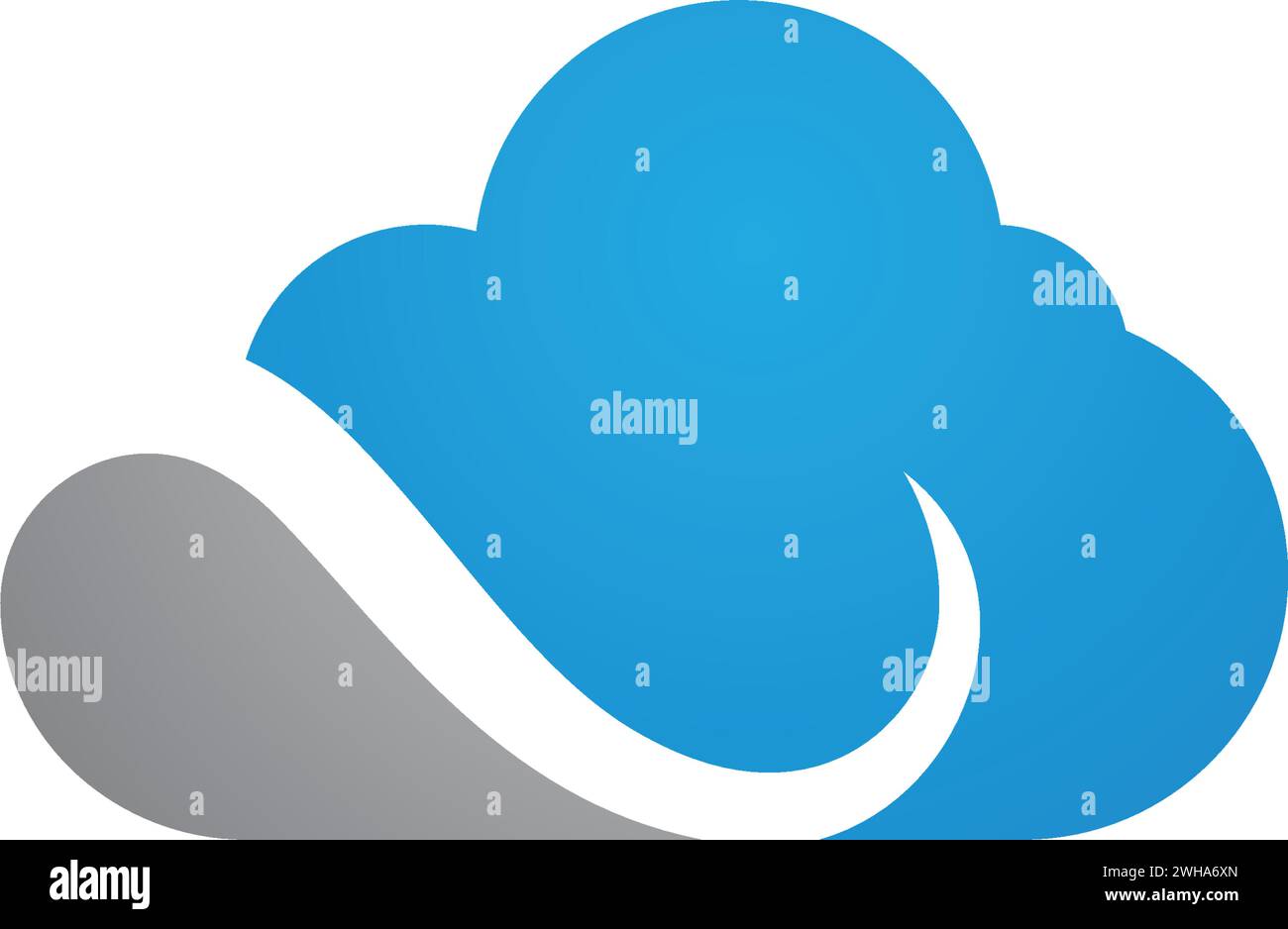 cloud technology vector logo template design vector Stock Vector Image ...