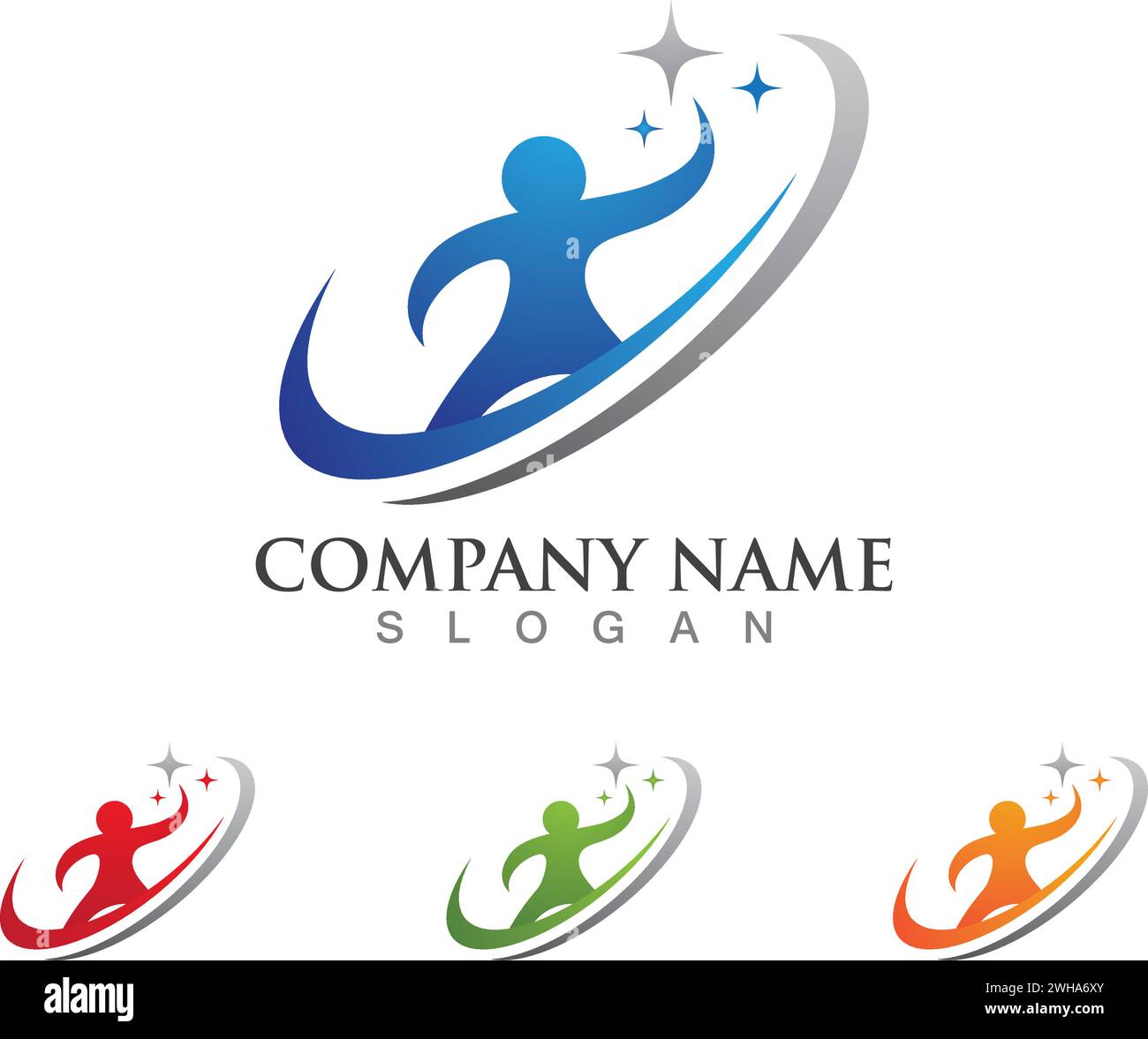 Human character logo sign Health care logo sign Stock Vector Image ...