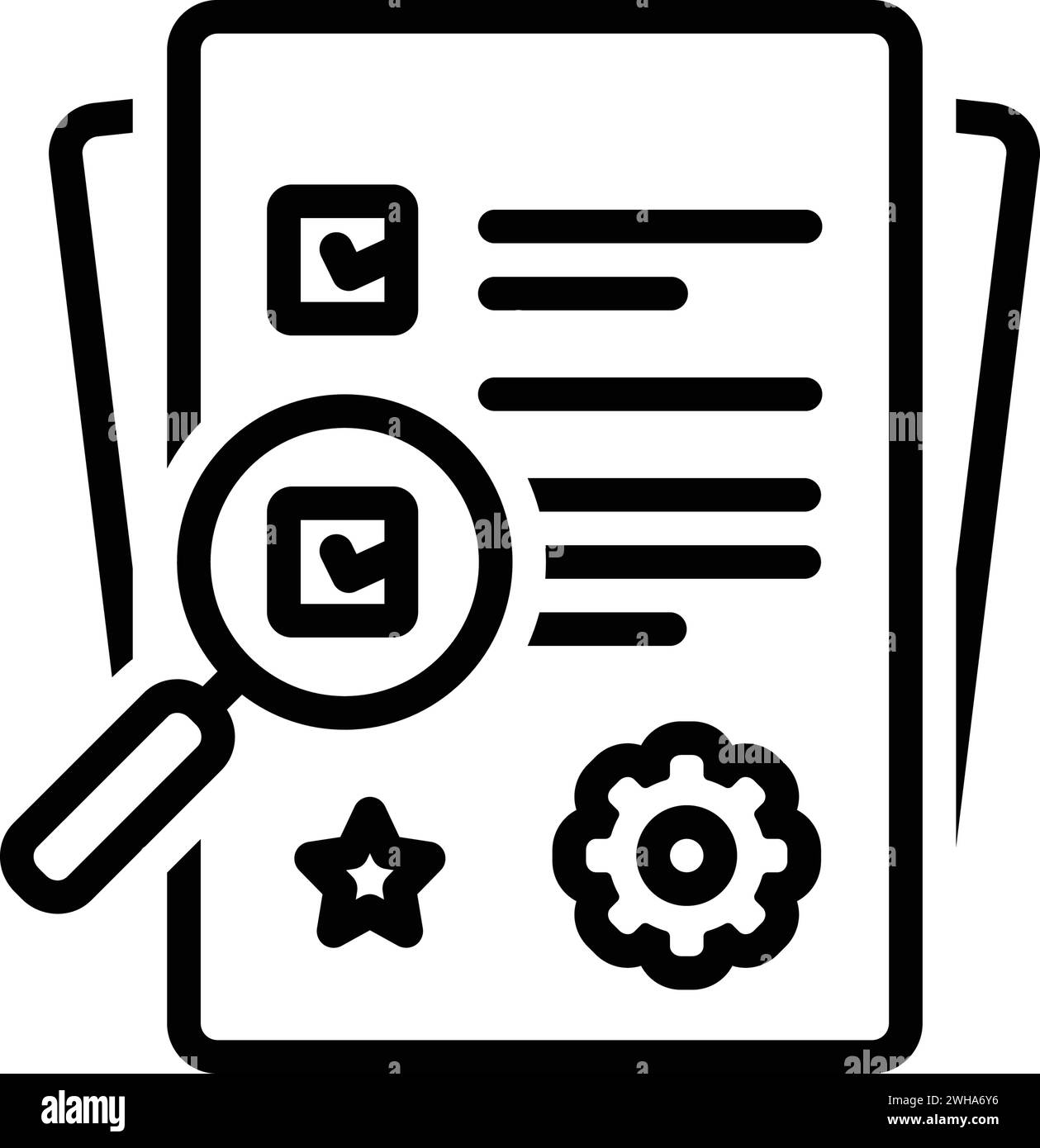 Inspect document Black and White Stock Photos & Images - Alamy