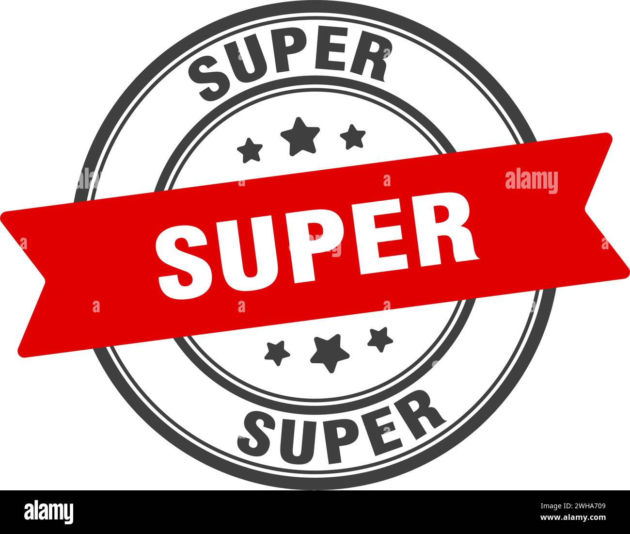 super stamp. super round sign. label on transparent background Stock ...