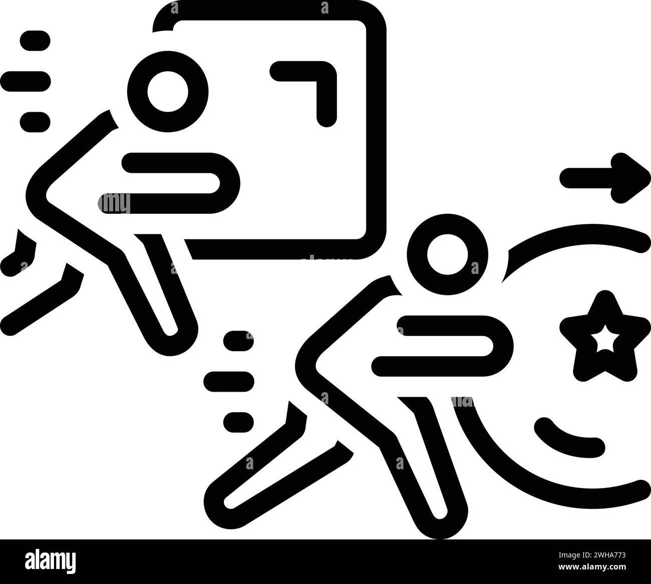 Winning race vector vectors Black and White Stock Photos & Images - Alamy