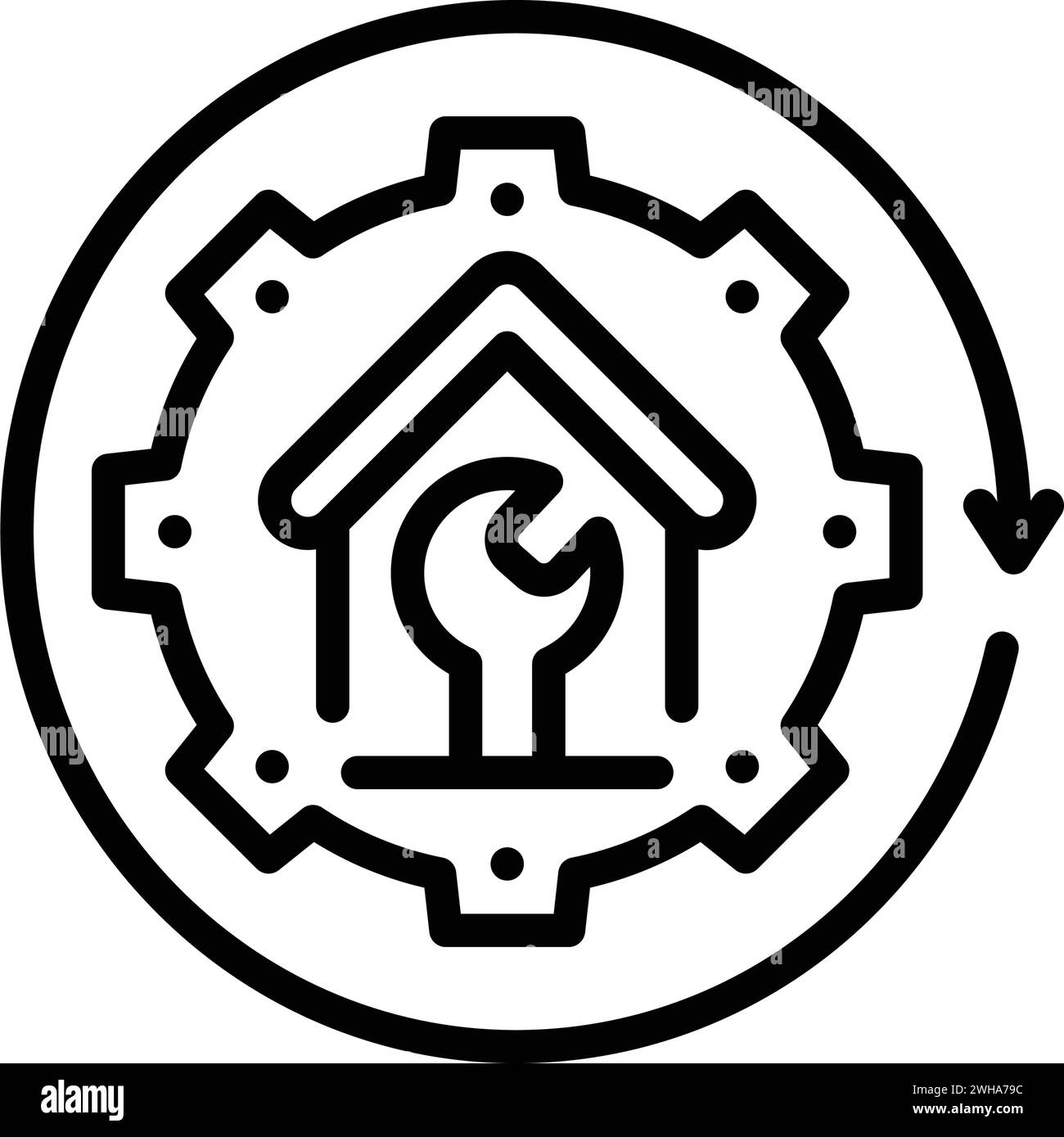 Icon for restoration,house Stock Vector Image & Art - Alamy