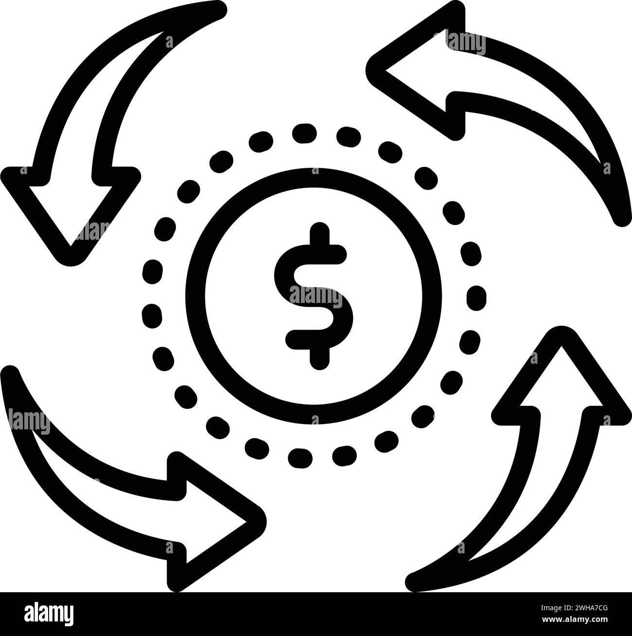 Money circulation Stock Vector Images - Alamy