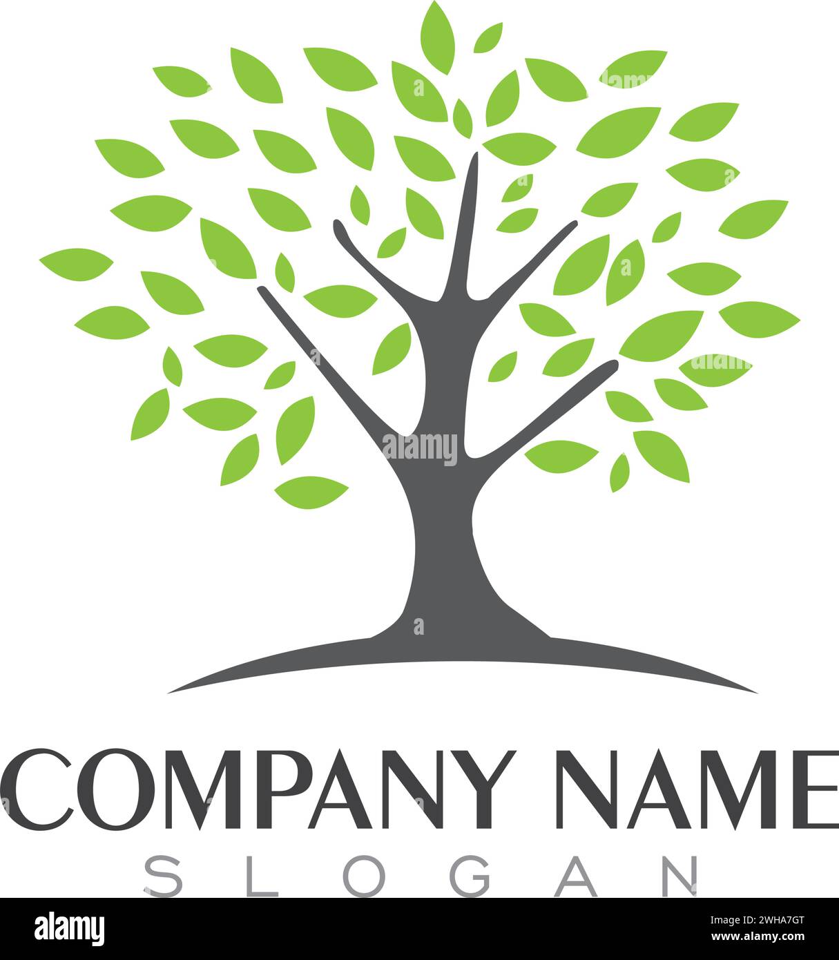 Tree leaf Logos nature element vector icon Stock Vector Image & Art - Alamy