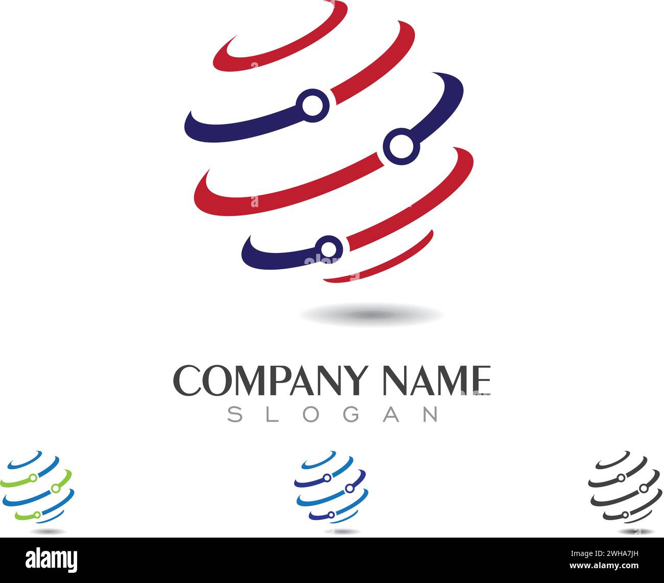 Wire World Logo Template vector illustration Stock Vector Image & Art ...