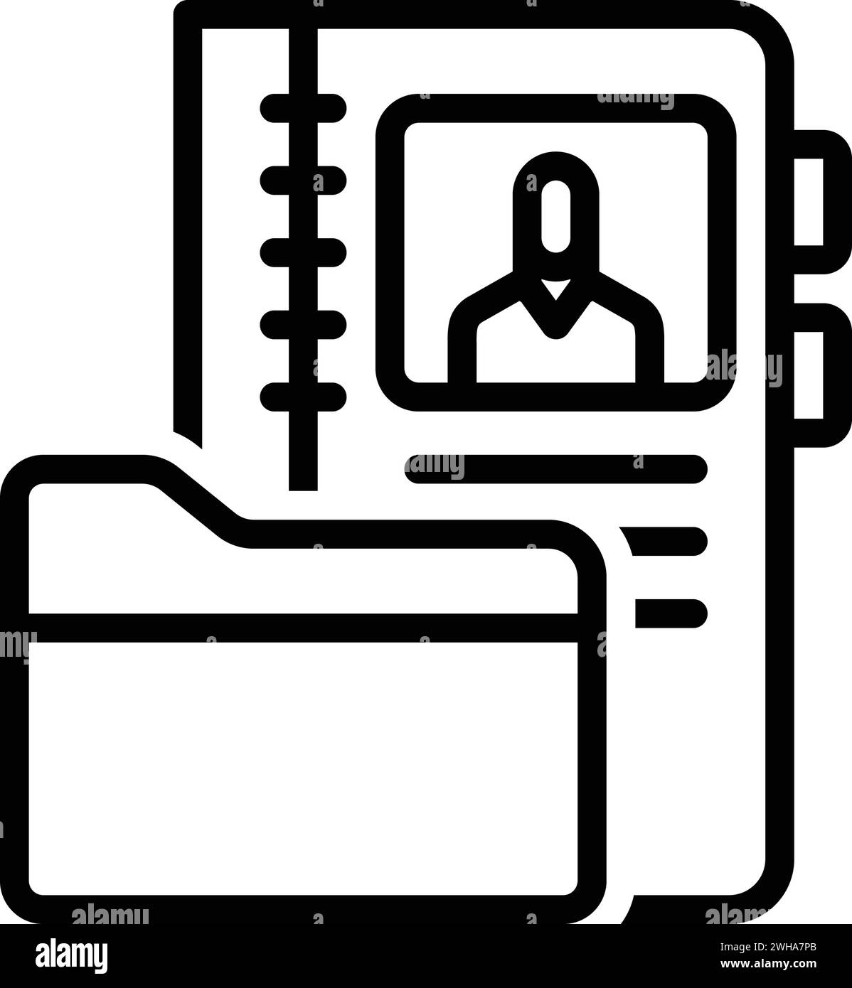 Contact record Stock Vector Images - Alamy