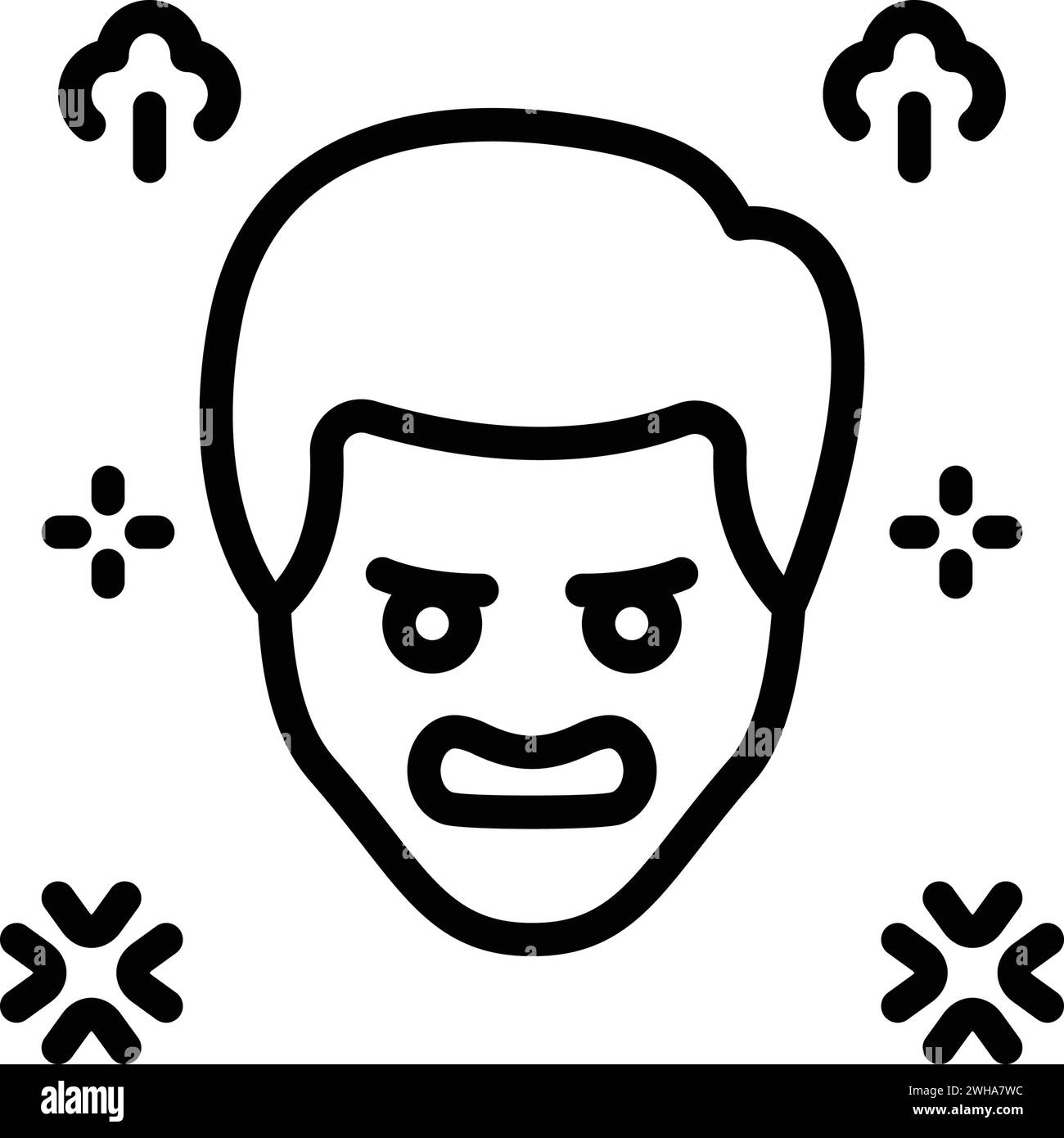 Indignant outraged Stock Vector Images - Alamy