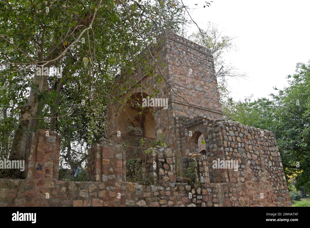 Old abandoned monument inside Sunder Nursery Complex , Delhi Stock ...