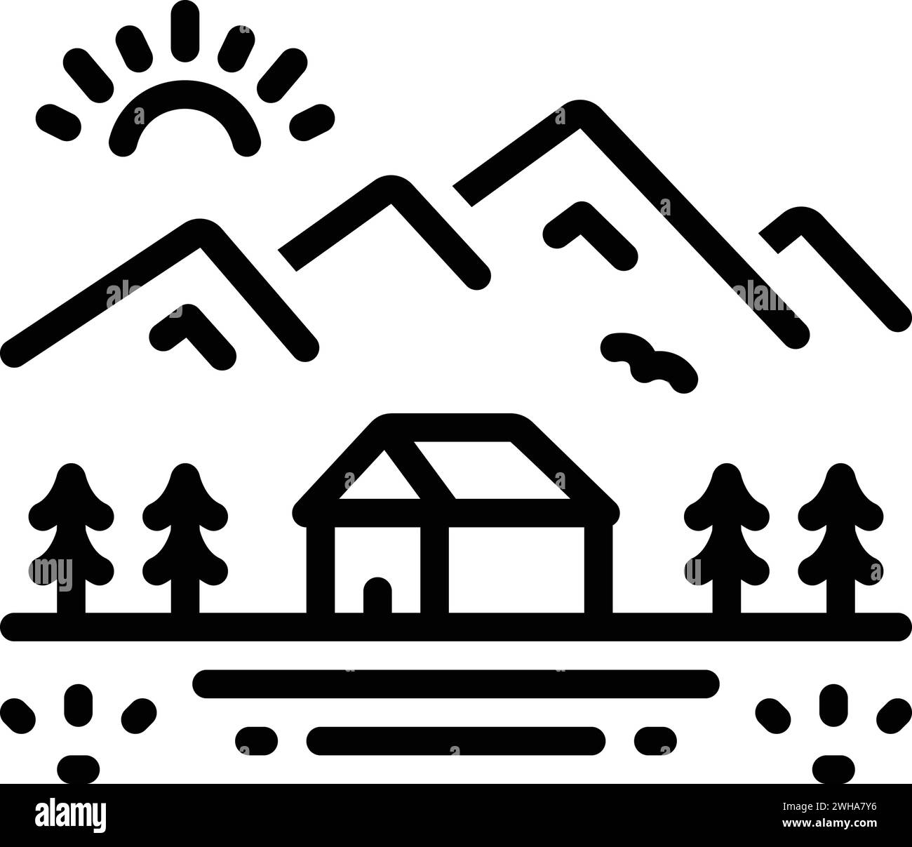 Outdoor stunning Stock Vector Images - Alamy