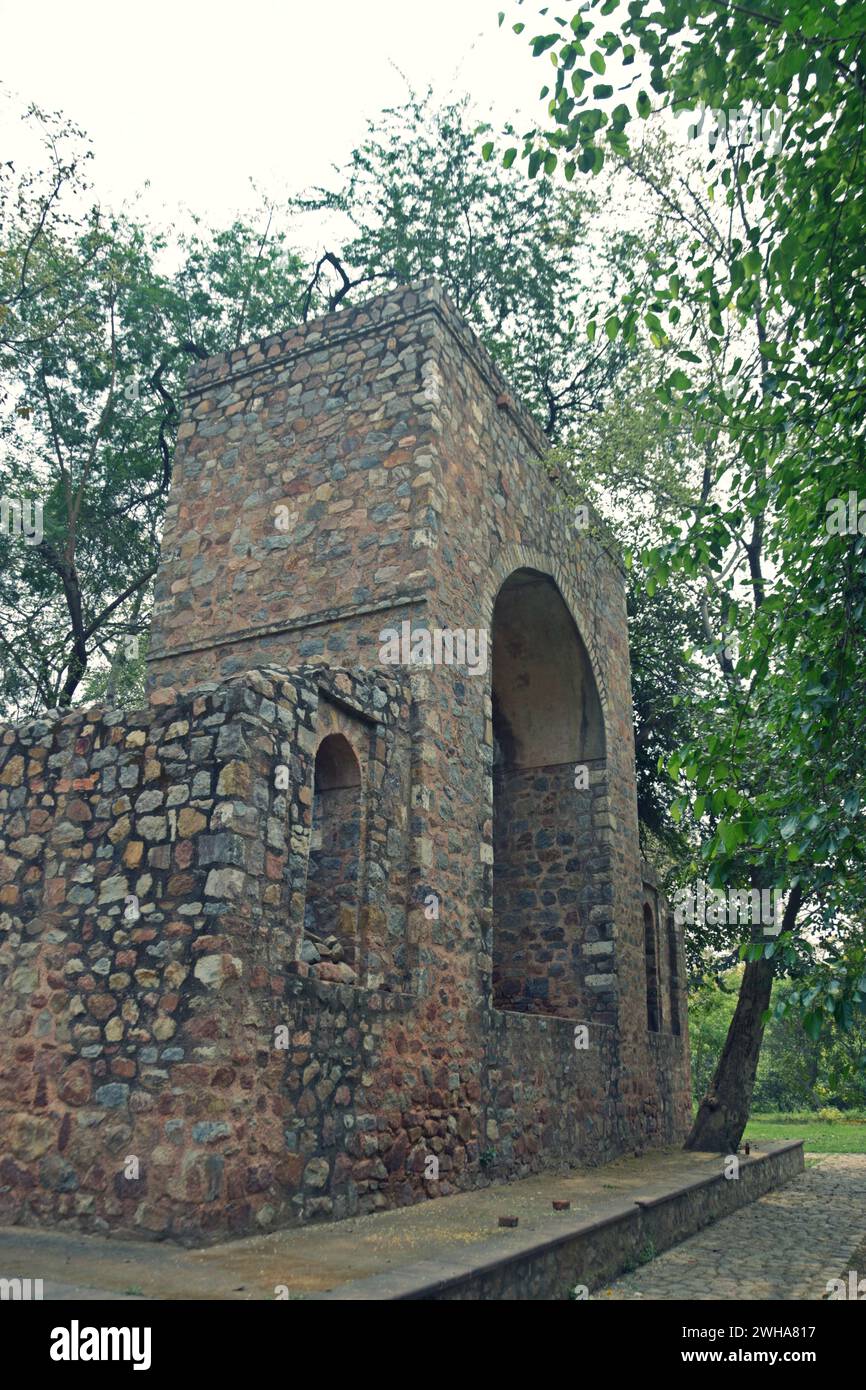Old abandoned monument inside Sunder Nursery Complex , Delhi Stock ...
