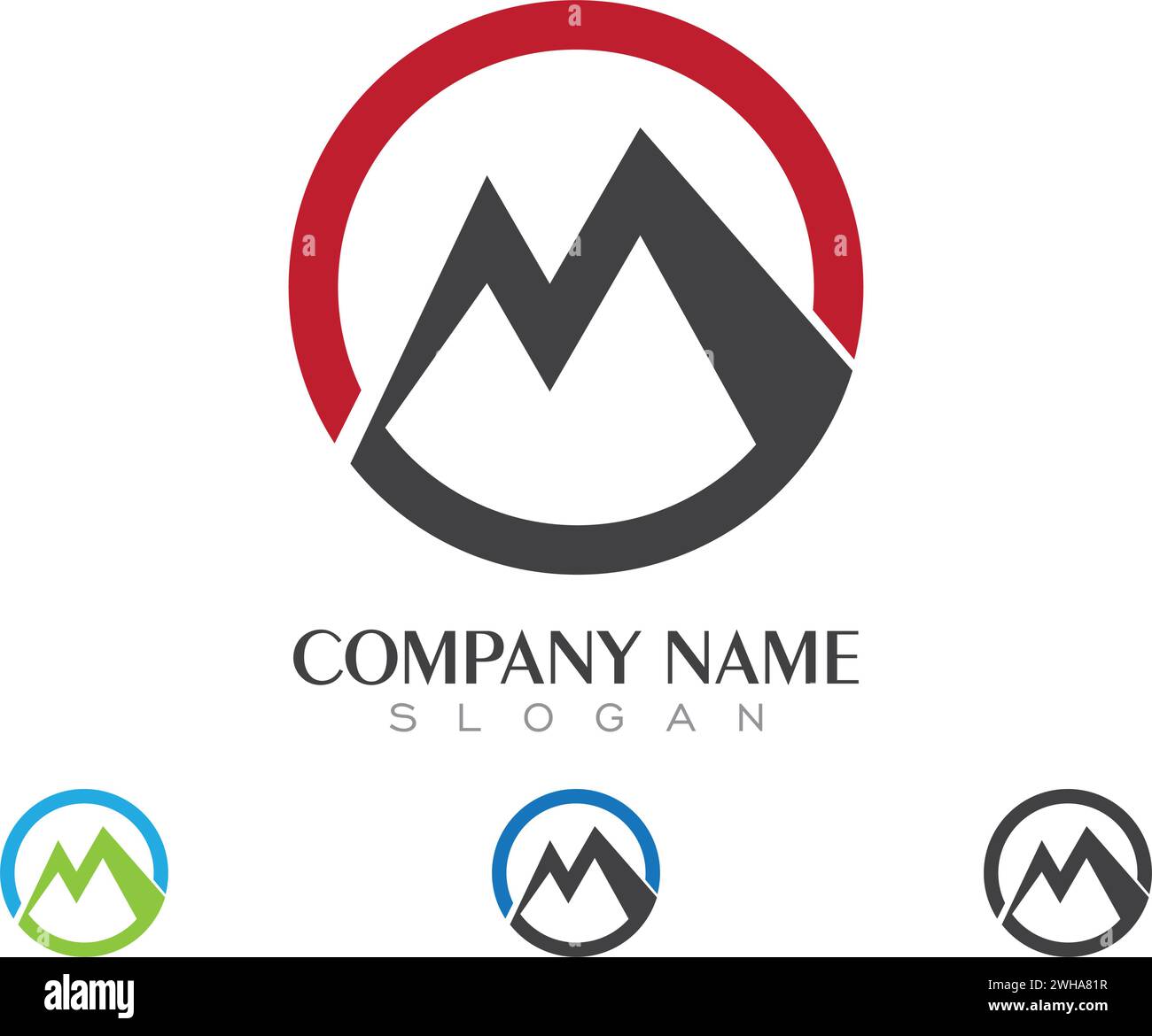 Stylish m letter logo hi-res stock photography and images - Alamy