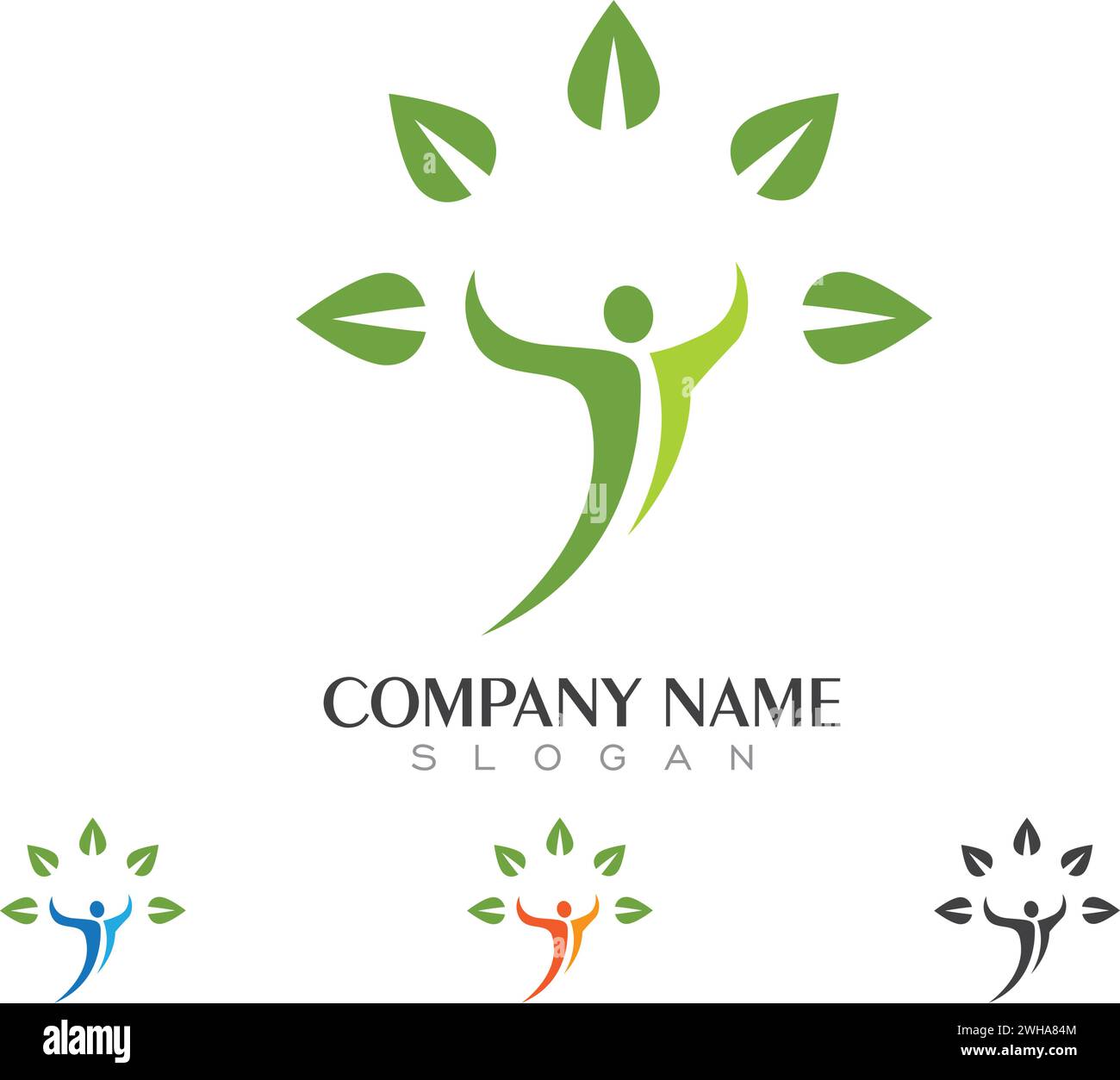 Human character logo sign Health care logo Stock Vector Image & Art - Alamy