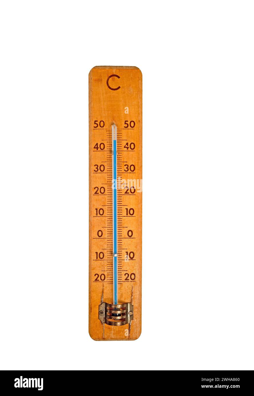 Room thermometer against a white background, 45 degrees Stock Photo - Alamy