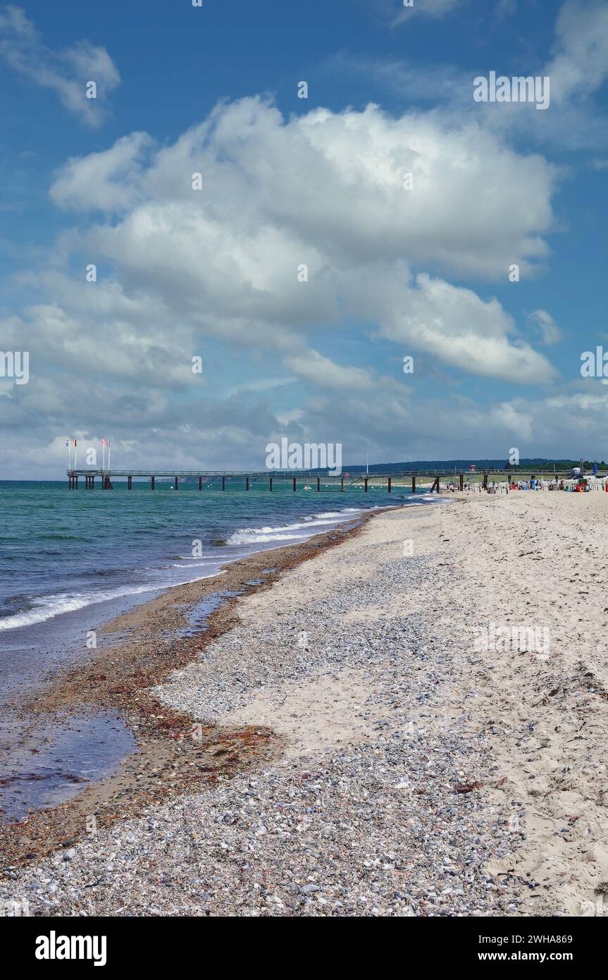 Beach at Weissenhäuser Strand,baltic Sea,Schleswig-Holstein,Germany ...