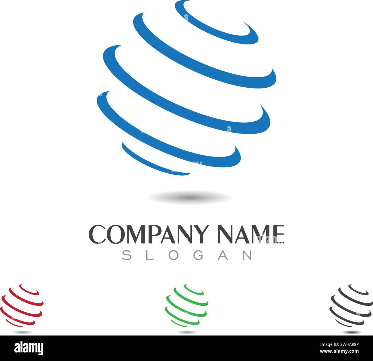 Wire World Logo Template vector illustration Stock Vector Image & Art ...