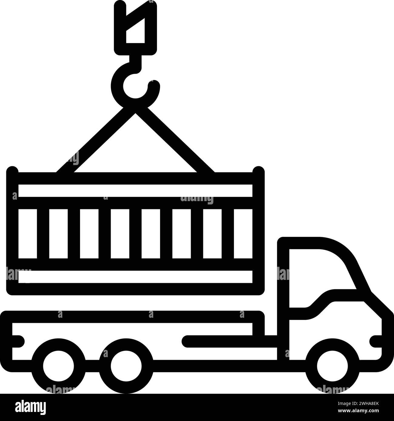 Icon for container,crane hook,lifting Stock Vector Image & Art - Alamy