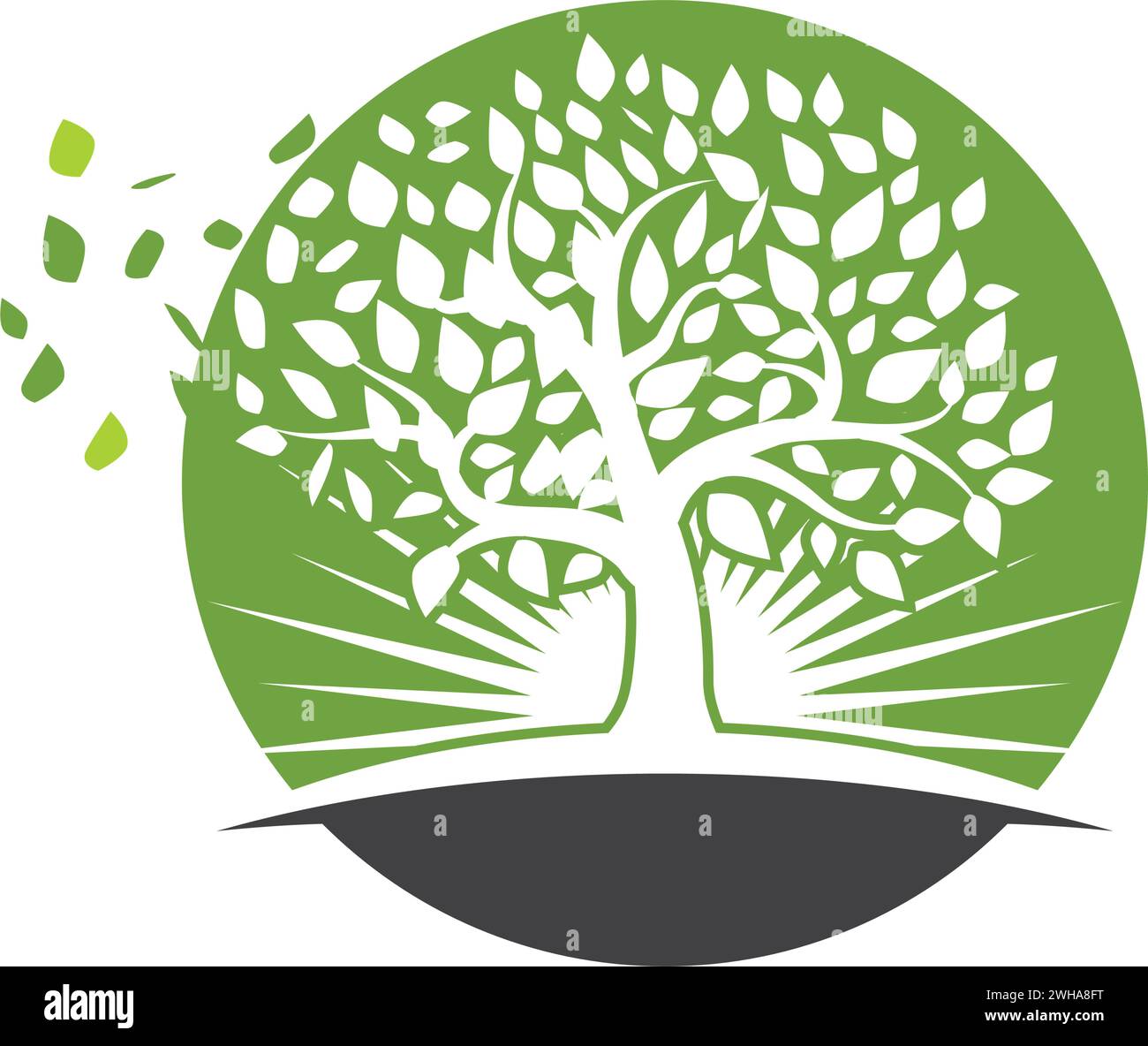 Tree leaf Logos nature element vector icon Stock Vector Image & Art - Alamy