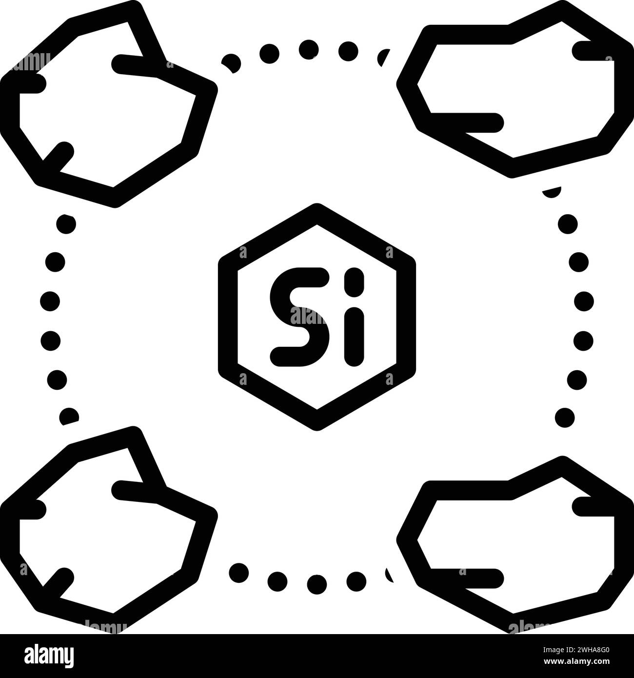 Silicon element Stock Vector Images - Alamy