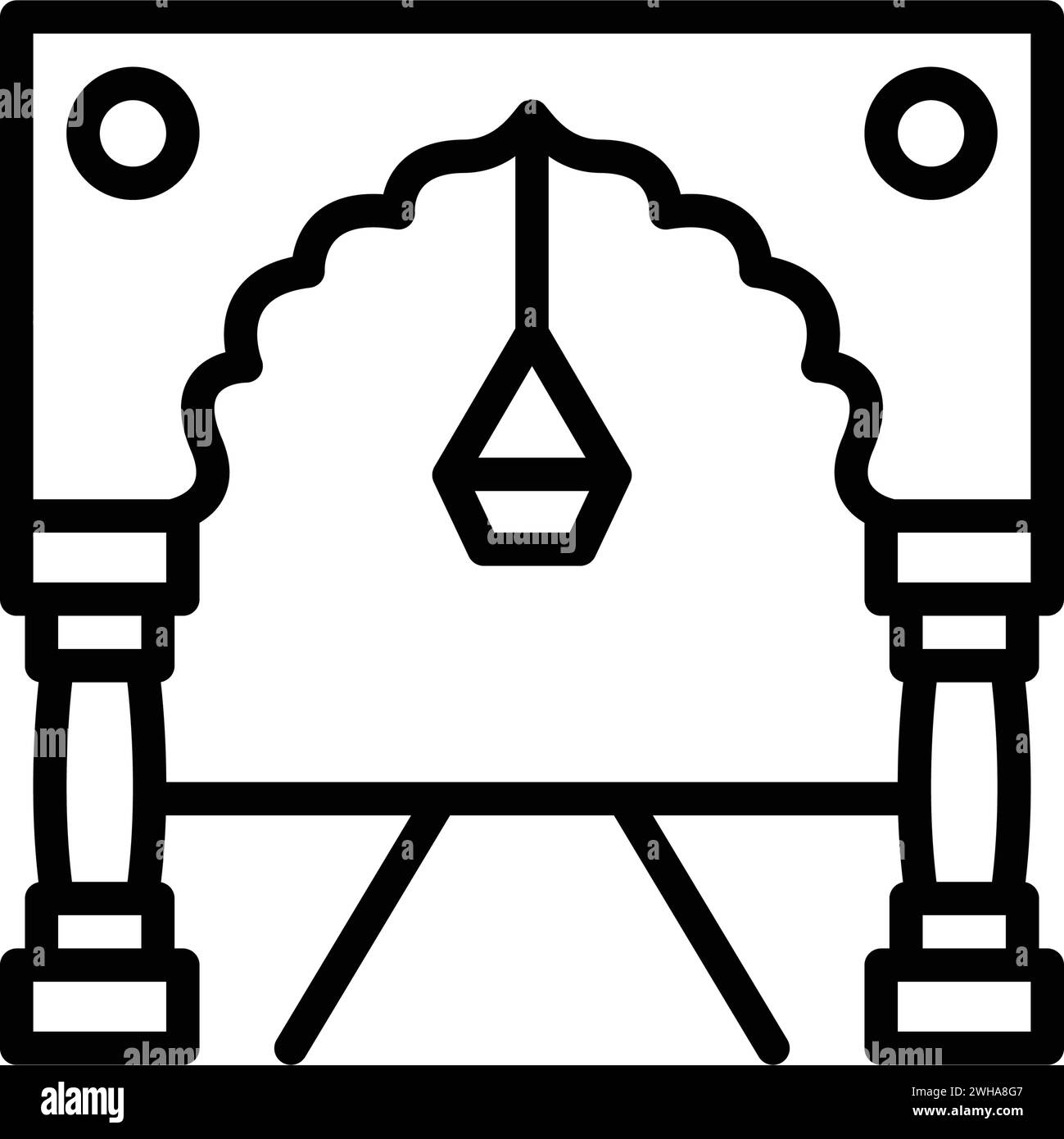 Arch gate Stock Vector Images - Alamy